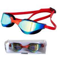 Quality Luxury Anti Fog Swim Goggles With Customizable Logo UV Protection For Adults for sale