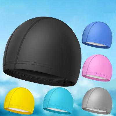China Professional Waterproof Soft Silicone Swimming Cap with Anti-Skid Design for Adults for sale