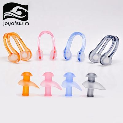 China Able to Float Silicone Free Diving Swimming Nose Clips 3 Layer Earplugs Surf Ear Plugs for sale