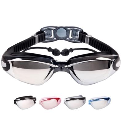 China Custom Anti-fog UV Protection Waterproof Swimming Goggles with Safety Earplugs for Adults and Kids for sale