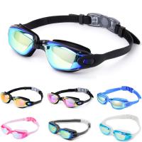 Quality Fashionable Full Rim Anti Fog Swimming Goggles UV400 Protection For Adults for sale