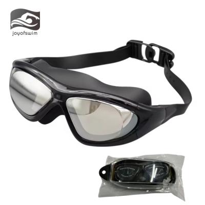 China Professional Swimming Glasses Electroplated Swimming Goggles Anti Fog Lenses And Adjustable Strap for sale