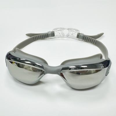 China Custom Printing Silicone Swimming Cap with Anti-fog UV Protection Swim Goggles and Ear Plugs for sale
