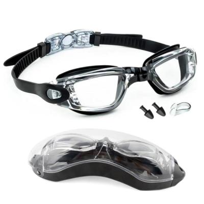 China Mirror Coated Anti Fog Swim Goggles With UV Protection For Surfing And Swimming for sale