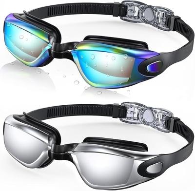 China UV Protection HD Lens Electroplated Swimming Goggles For Adults With Wide View for sale