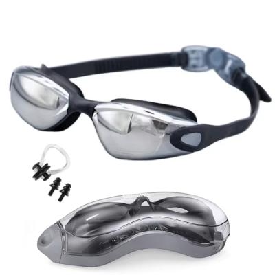 China Male and Female Large Frame Anti-Fog UV Protection Waterproof Swim Goggles for Adults for sale