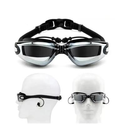 China UV 400 Protection Anti-Fog Non-Leaking Swimming Goggles with Silicone Strap and PC Lenses for Adults for sale