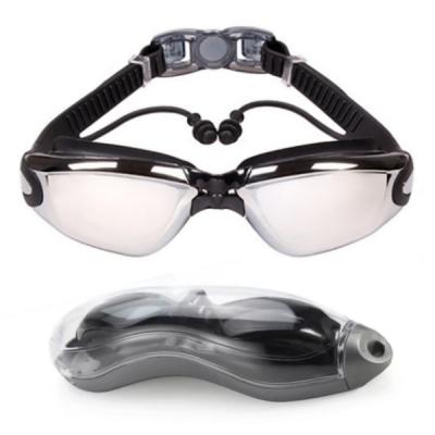 China Adult Clear Conjoined Swimming Goggles with Anti-Fog UV Protection and Leak-Proof Design for sale