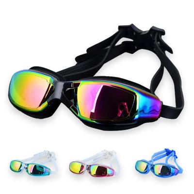 China Anti-Fog UV Protection Mirrored Lenses Swimming Goggles for Competitive Swimming and Diving for sale