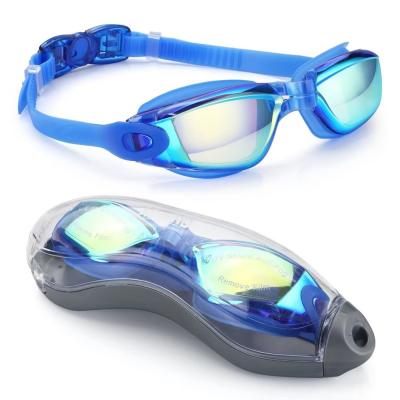 China Anti-Fog Swimming Goggles with Comfortable Silicone Lens and UV Protection for Water Sports for sale