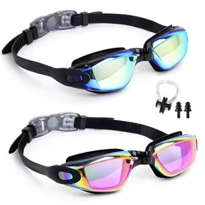 China Anti-fog UV Protection HD Lens Swimming Goggles for Adults with Wide View and Adjustable Strap for sale