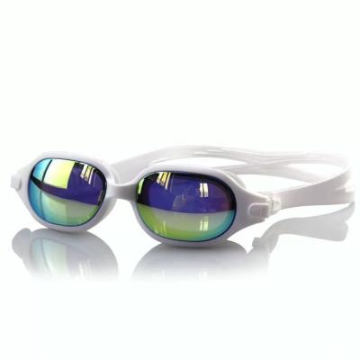 China Adult Anti-Fog Swimming Goggles with UV Protection and Waterproof Rainbow Coating for Outdoor Sports for sale