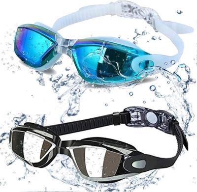 China PC Electroplated Swimming Goggles Adult Swimming Glasses Men Luxury Brand for sale