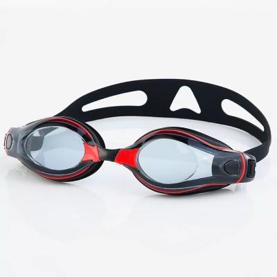China Gray Mirror Lens Adult Swimming Goggles Competition Swimming Goggles Fog Prevention for sale