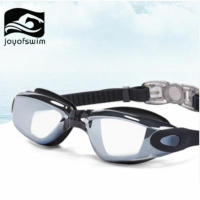 China Professional Fogless Adult Swimming Goggles PC Lenses Silicone Swimming Glasses for sale