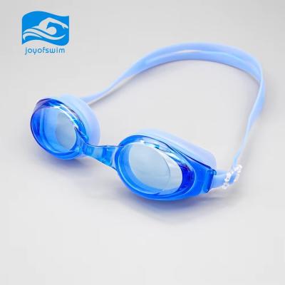 China Blue Anti-Fog UV Protection Swim Goggles with Adjustable Strap for Men for sale