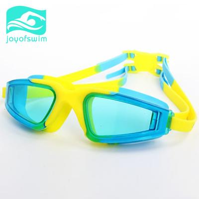 China Waterproof Anti-fog UV Protection Big Frame Swimming Goggles for Children and Adolescents for sale