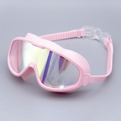 China Anti-fog UV Protection Swimming Goggles with Big Frame for Men Waterproof PC Lenses and Silicone Gasket for sale