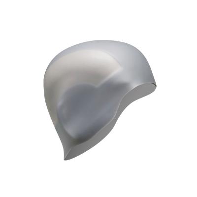 China Customized Silicone Swim Cap With Long Hair Design For Soft Water resistance for sale