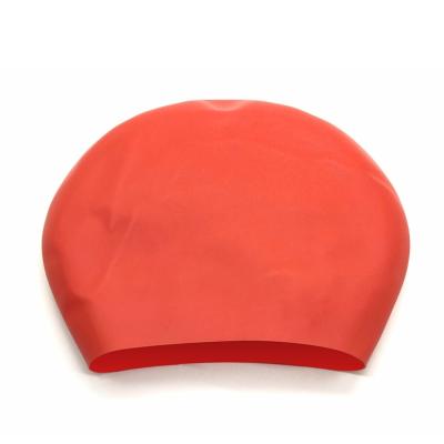 China Waterproof Non-Slip Silicone Swimming Cap Customized for Men and Women Swim Hat for sale