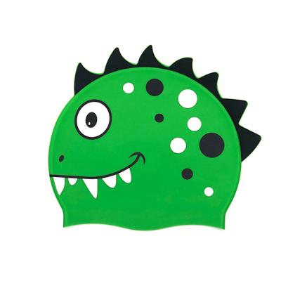 China Leak Proof Silicone Swim Cap with Elasticity and Good Printing for Kids and Adults for sale