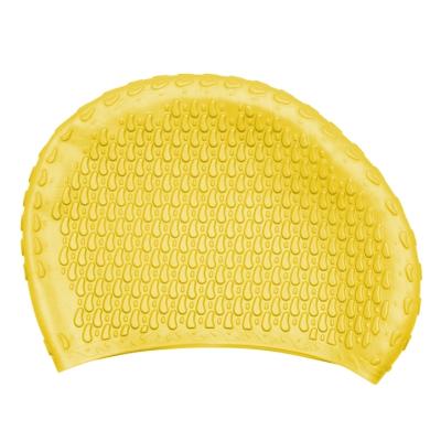 China High Elastic Silicone Custom Print Swim Cap with Waterproof Non-Slip Design for Swimming and Water Sports for sale