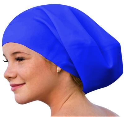 China Low MOQ Swim Caps 50g 60g 65g 70g Adults Flat Silicone Swimming Cap With Print for sale