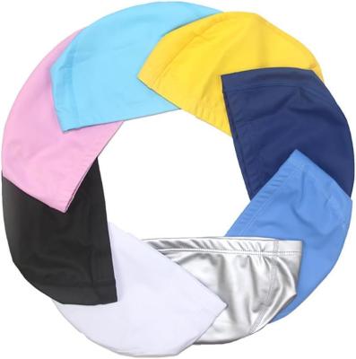 China Adult Size Eco-Friendly PU Silicone Swim Cap with Custom Logo and Waterproof Anti-Slip Design for Swimming and Water Sports for sale