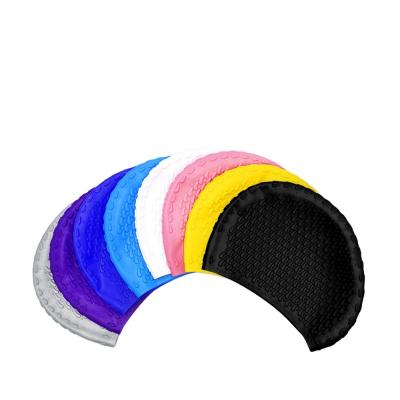 China Waterproof Silicone Swimming Cap with Soft Non-Slip Design and Universal Ear Protection for Adults and Kids for sale