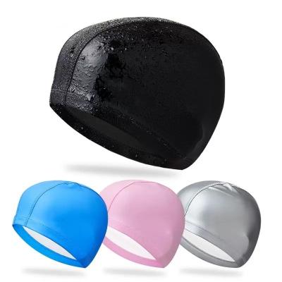 China Ergonomic 3D Silicone Swim Cap for Women Men and Kids - Soft Waterproof Anti-Slip Swimming Cap for sale