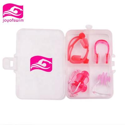 China Waterproof Swimming Nose Clip And Ear Plugs Set Reusable Gear 4 Piece for sale