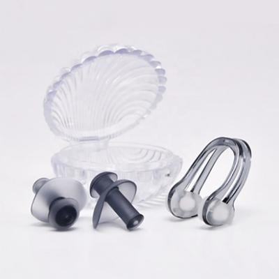 China Soft Anti Noise Waterproof Nose Clip And Ear Plugs Portable For Swimmers And Divers for sale