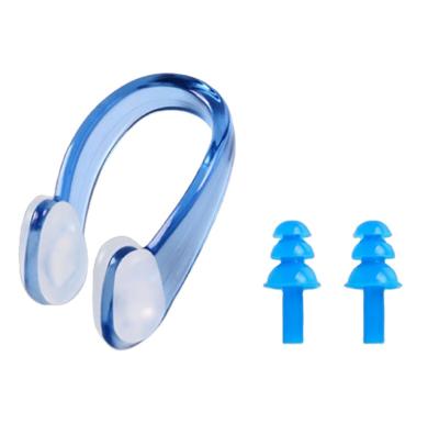 China Durabe Soft Silicone Swimming Earplug And Nose Clip Set Slip Resistance for sale