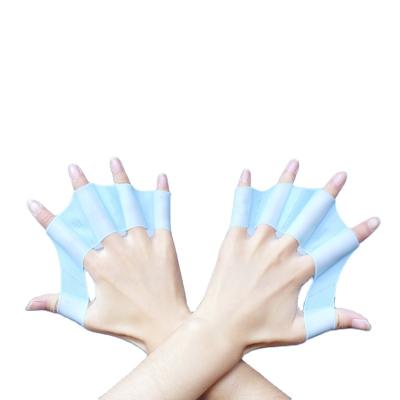China Silicone Swim Gloves Durable Swim Hand Fins for Swimming Training for sale