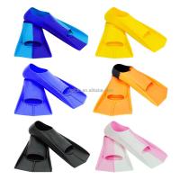 Quality Soft Silicone Custom Logo Short Blade Swimming Fins For Adult Snorkeling And for sale