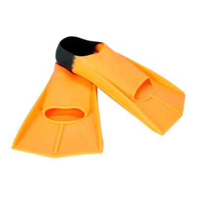 China Professional Silicone Short Flippers for Adults and Children Water Exercise Swimming Fins Training for sale
