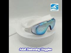 wholesale custom anti-fog uv protection swimming goggles with automatic adjustment strap for racing