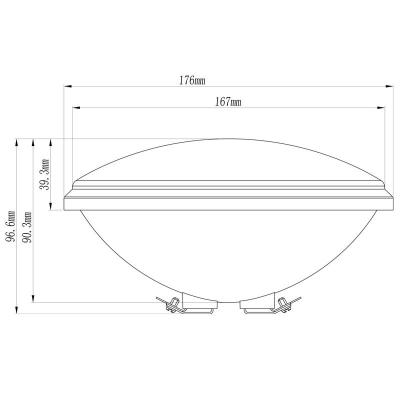 Cina Lampadine normali PAR56 della piscina 18W 96.6mm in vendita