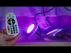 Slim RGB Jacuzzi LED Pool Light DC12V 12W IP68 Plastic for Spa Sauna