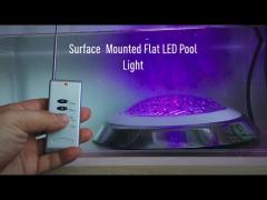 Stainless Steel Surface Mounted Flat LED Pool Light 18W 22W 36W 45W 54W AC12V IP68 Waterproof