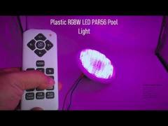 Lumière LED de plongée en plastique RGBW PAR56 24W 36W 48W 60W 72W AC12V IP68