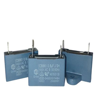 中国 Bクラス エアコン CBB61 ファンコンデンサ 450V 0.8mfd ブラック 自治性 販売のため