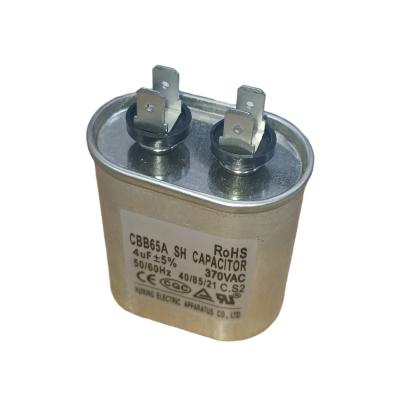 Cina 370V 4mfd AC Motor Capacitor CBB65 Con 85°C 50/60Hz Ac Mfd Capacitor in vendita