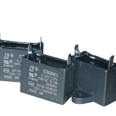 Cina 2.2mfd Climatizzatore CBB61 Ventilatore condensatore 450V ± 5% Tolleranza in vendita