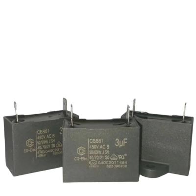 Cina CBB61 Ventilatore Climatizzatore Condensatore di avvio 450V 3.0UF Motor Ventilatore di funzionamento Condensatore 10000 ore in vendita