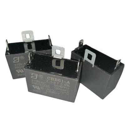 Cina Condensatore di funzionamento del motore del ventilatore 7.5UF 370V CBB61 Condensatore S3 Protetto 10000AFC in vendita