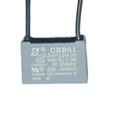 Cina CBB61 450V 0.5mfd Condensatore di aria condizionata con 100 linee di lunghezza in vendita