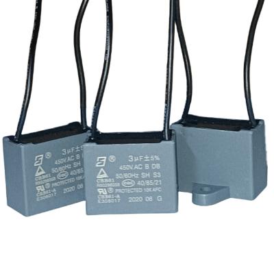 Cina CBB61 450V 3.0UF 100 Lunghezza di linea AC Motor Capacitor Classe B S3 in vendita