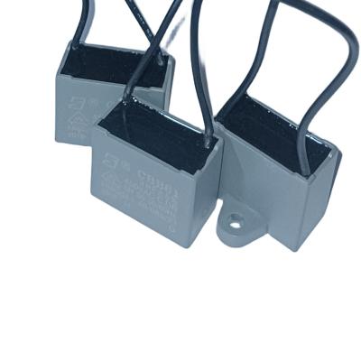 Cina CBB61 450V 3.0UF 170Length Line AC Motor Capacitor Triangoli di plastica con foro di posizionamento in vendita