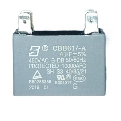 中国 モーターランコンダッシタ CBB61 450V 4.0UF 40 / 85 / 21 フロントラグ 10000時間 販売のため